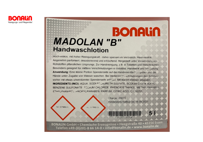 BONALIN Madolan Handwaschlotion 5 L | REUSCHENBACH